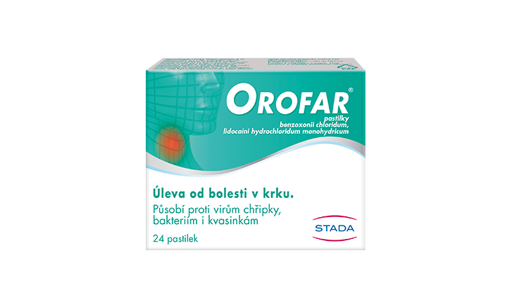 Orofar, účinná úleva od bolesti v krku